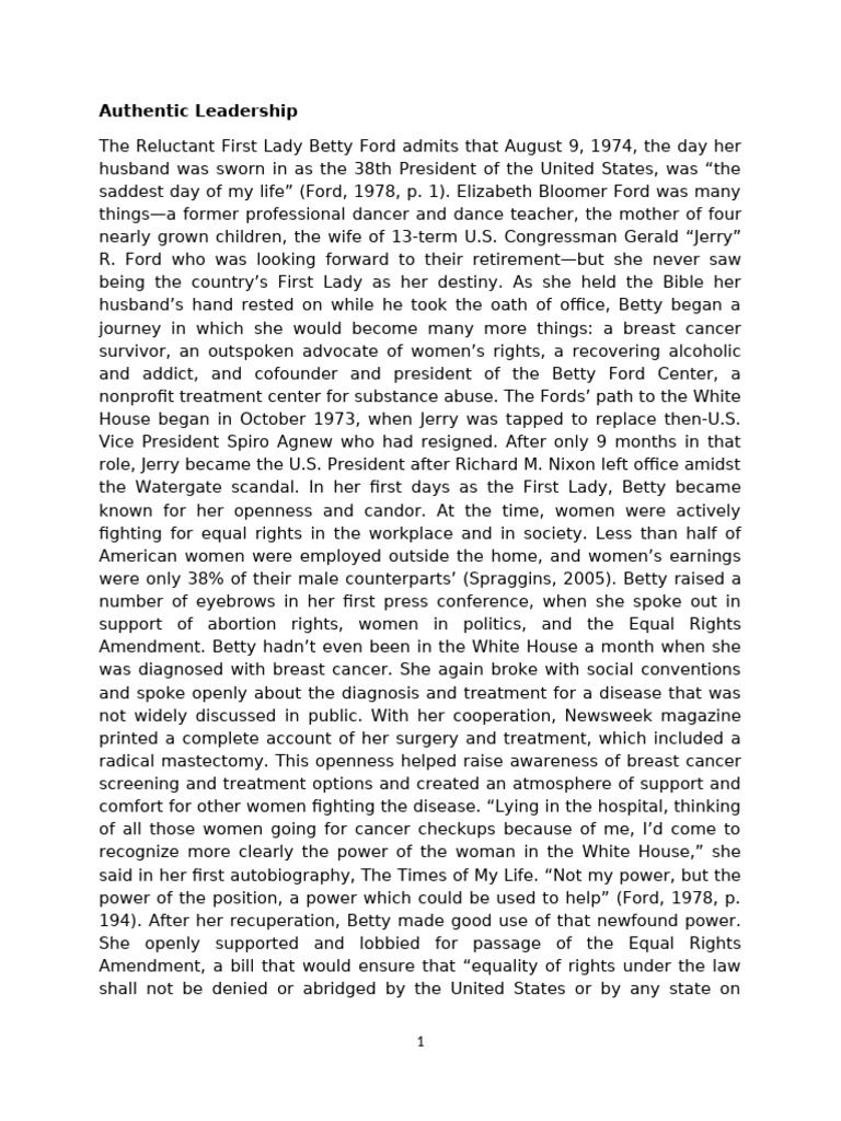 Authentic Leadership | PDF