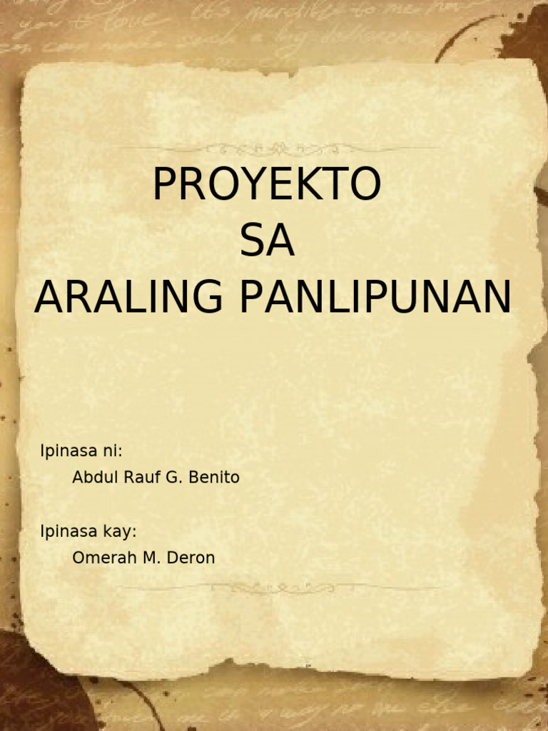 PROYEKTO | PDF
