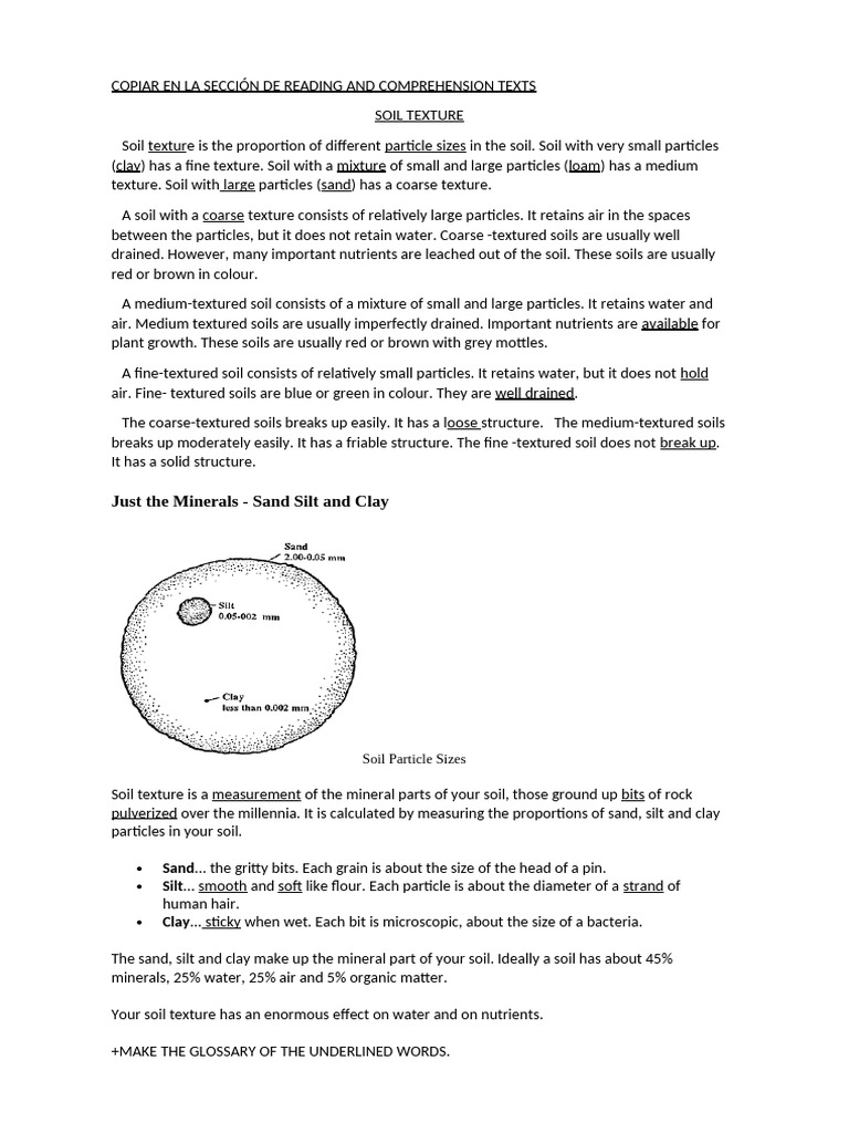 Soil Texture | PDF