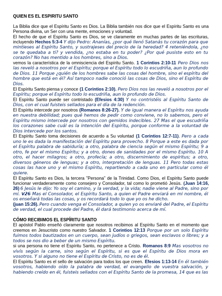Quien Es El Espiritu Santo Pdf