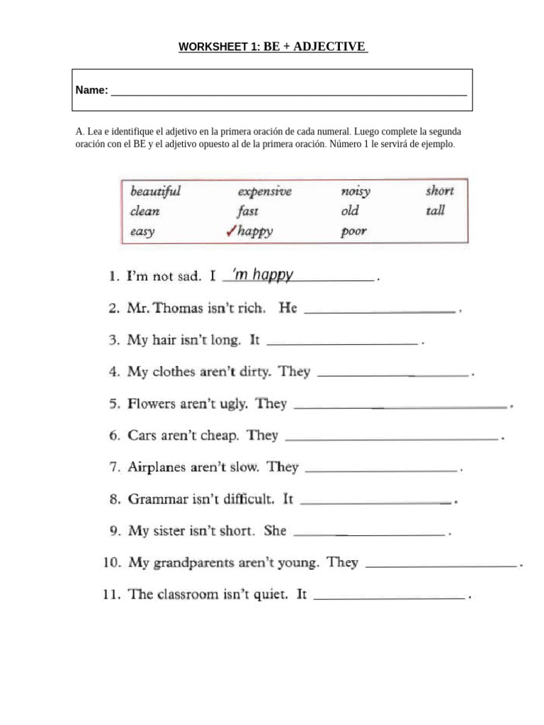 Worksheet 4 1st Basic II Bim | PDF