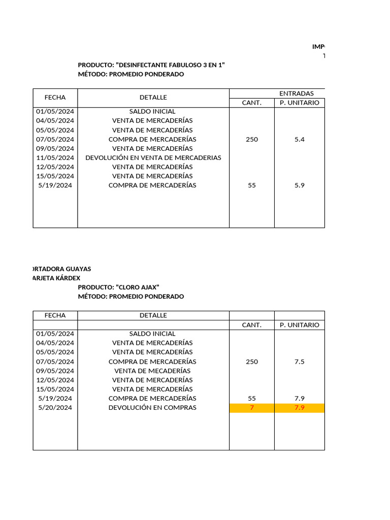 Michael Lugo Ejercicio Completo | PDF