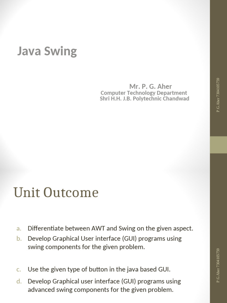 Swing | PDF