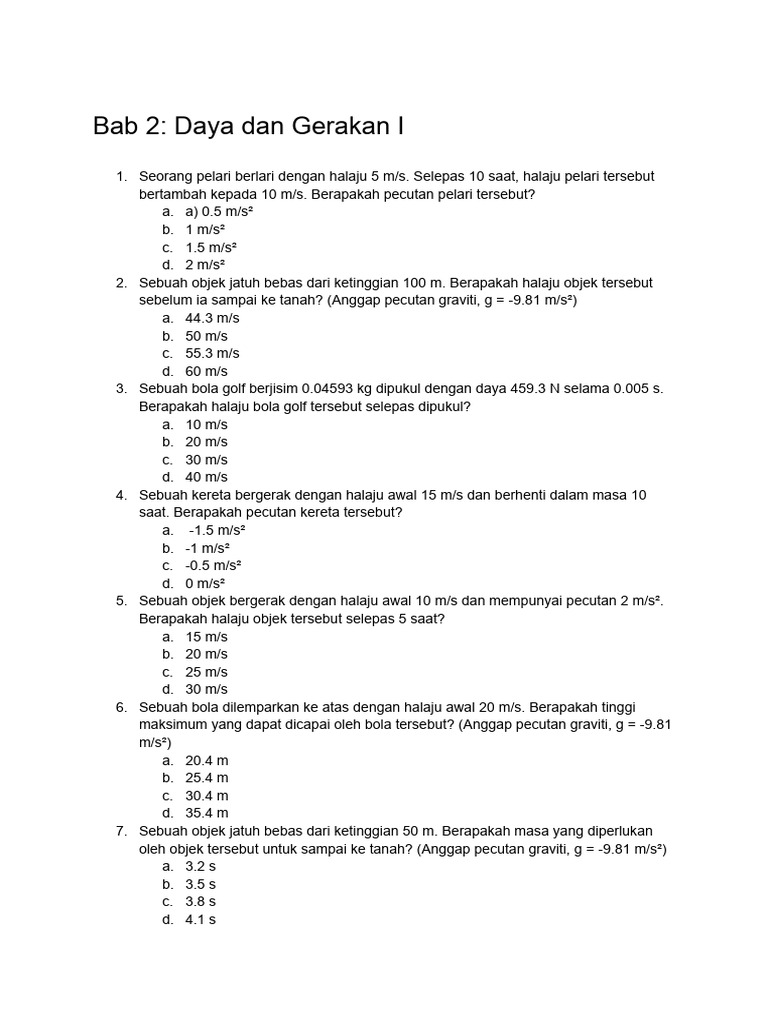 Physics_(AI) Fizik F4_ Bab 2_2023 | PDF