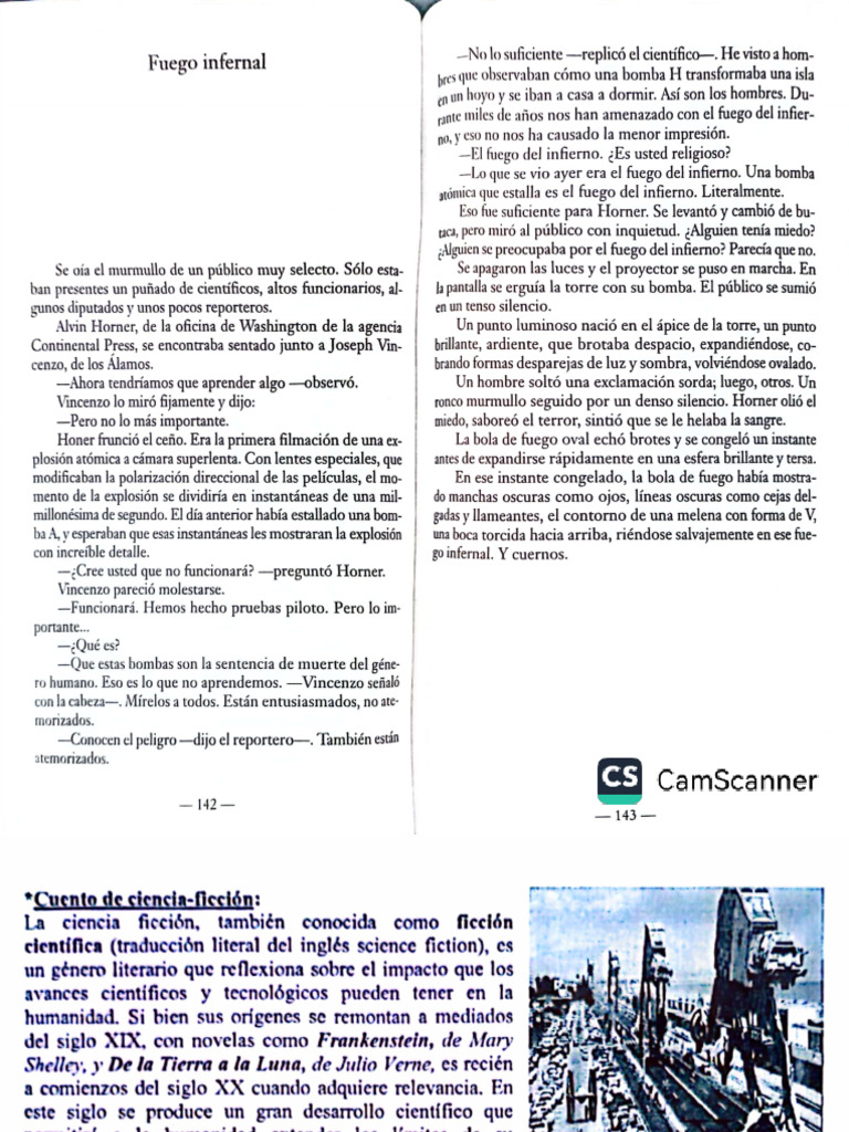 El Cuento de Ciencia-Ficción y Texto en Diálogo. Enseñanza Secundaria ...