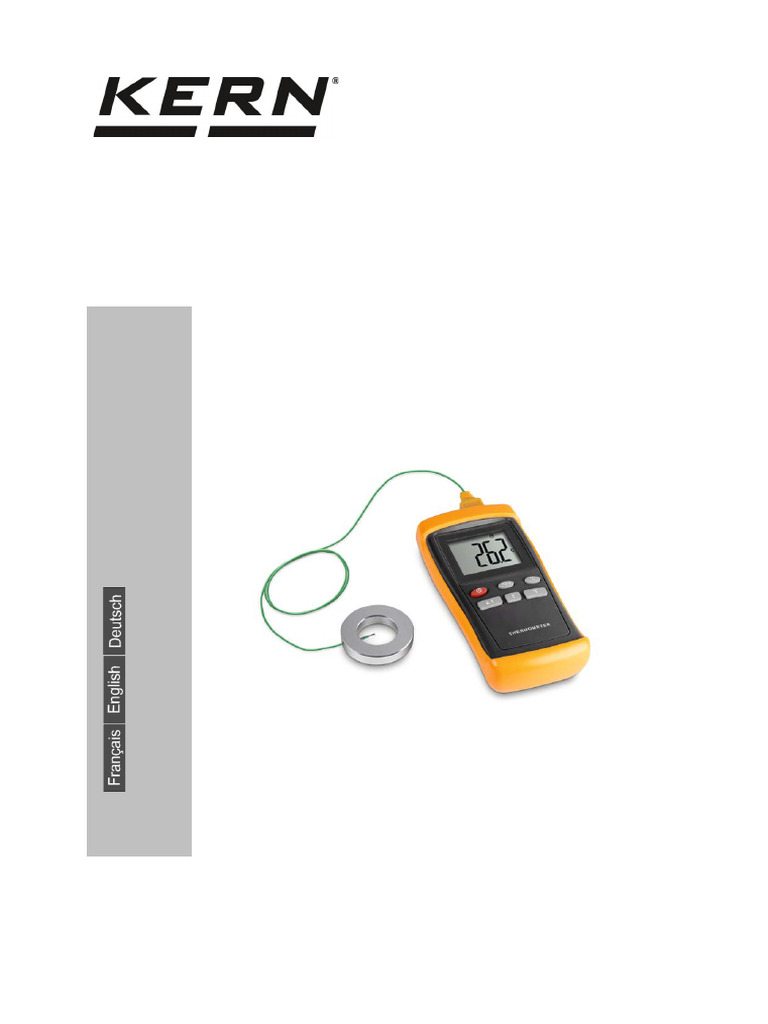 Kern DAB-A01 Temperature Calibration Set Instruction Manual | PDF ...