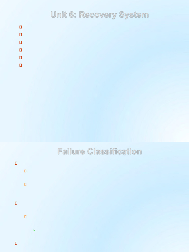 Ch6-Recovery Systems | PDF | Computer Data Storage | Computers