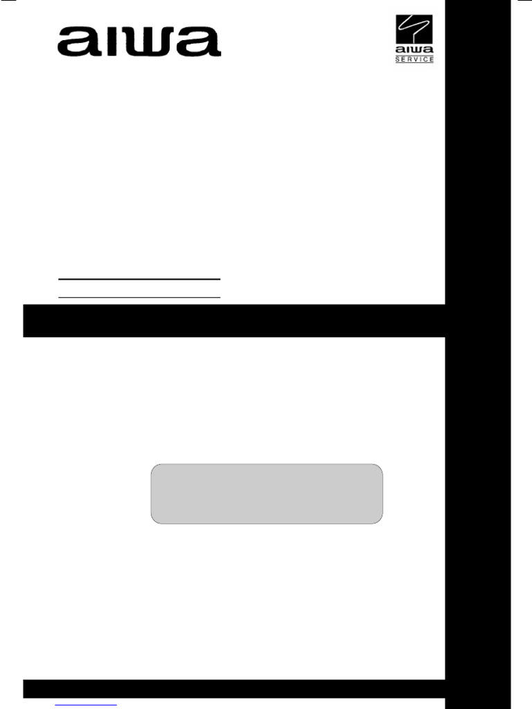 Aiwa TS-W45 - Service Manual (En Ingles - 8 Paginas) | PDF | Hogar, jardinería y bricolaje ...