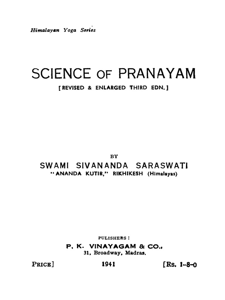 Science of Pranayam | PDF