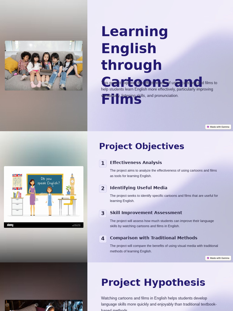 Learning English Through Cartoons and Films | PDF