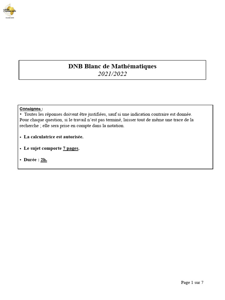 DNB Blanc Janvier 2022 (1) | PDF