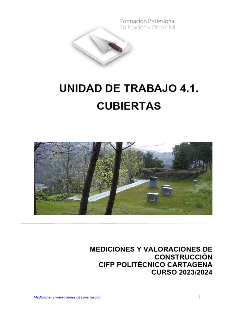 Tema 4. Cubiertas | PDF