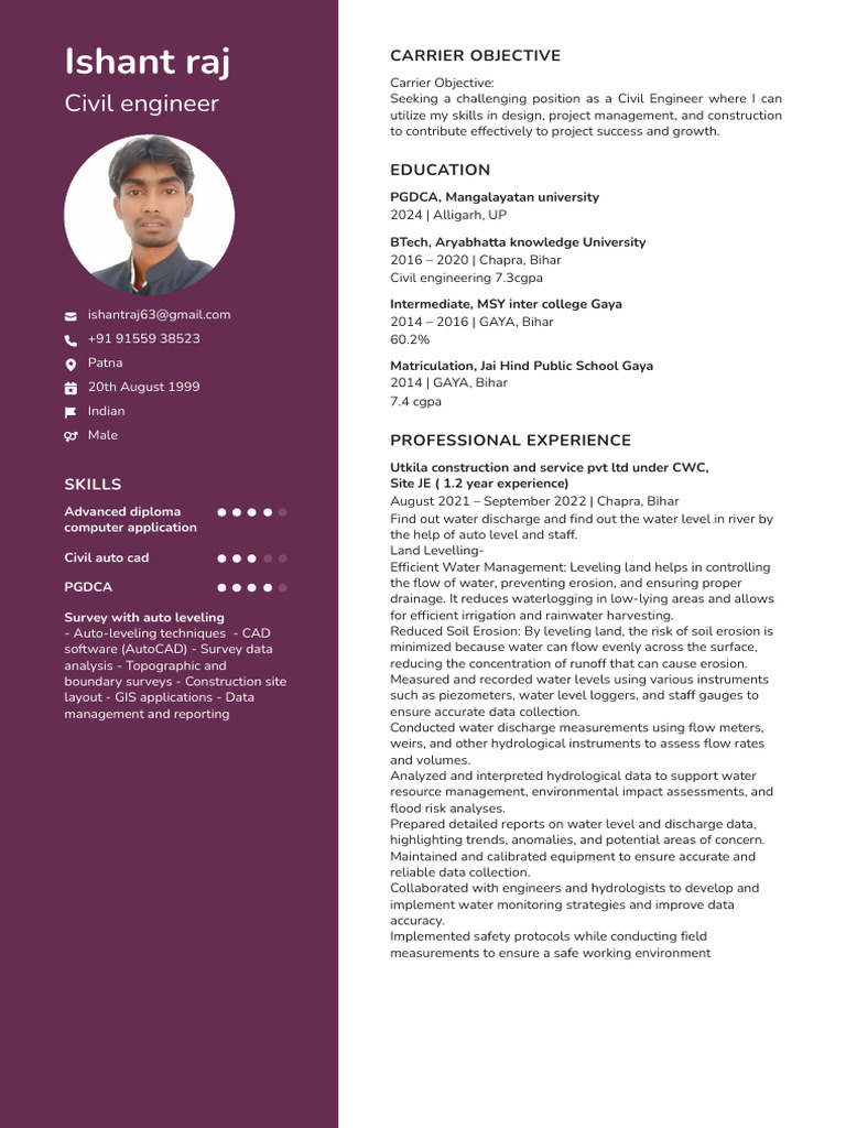 Ishant Raj FlowCV Resume 20240729 | PDF
