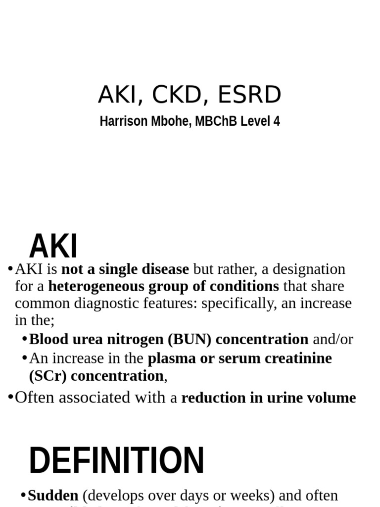 AKI ,CKD & ESKD | PDF