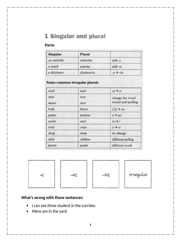 PTE - grammar pamphlet 1 | PDF