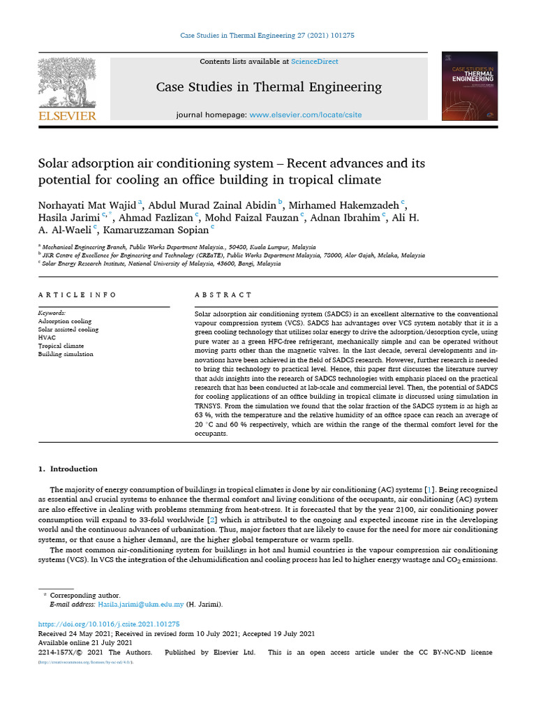 Case Studies in Thermal Engineering | PDF