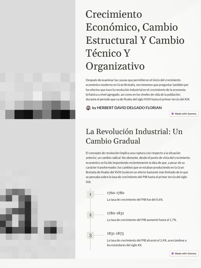 Crecimiento Economico Cambio Estructural Y Cambio Tecnico Y ...