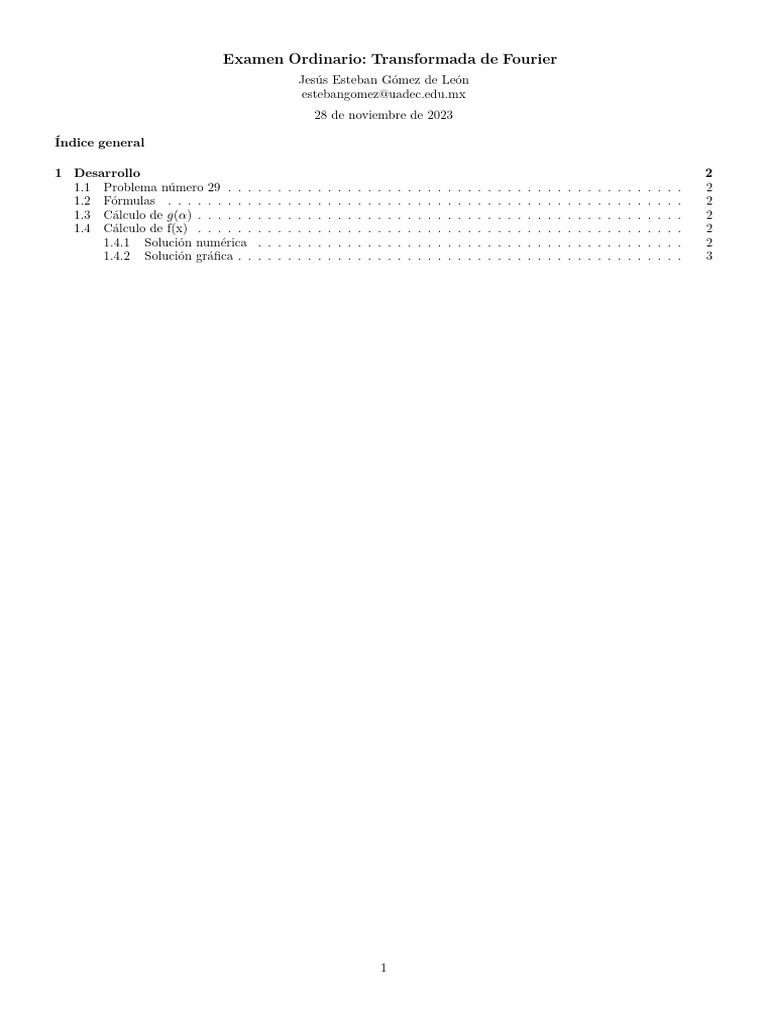Transformada Fourier | PDF