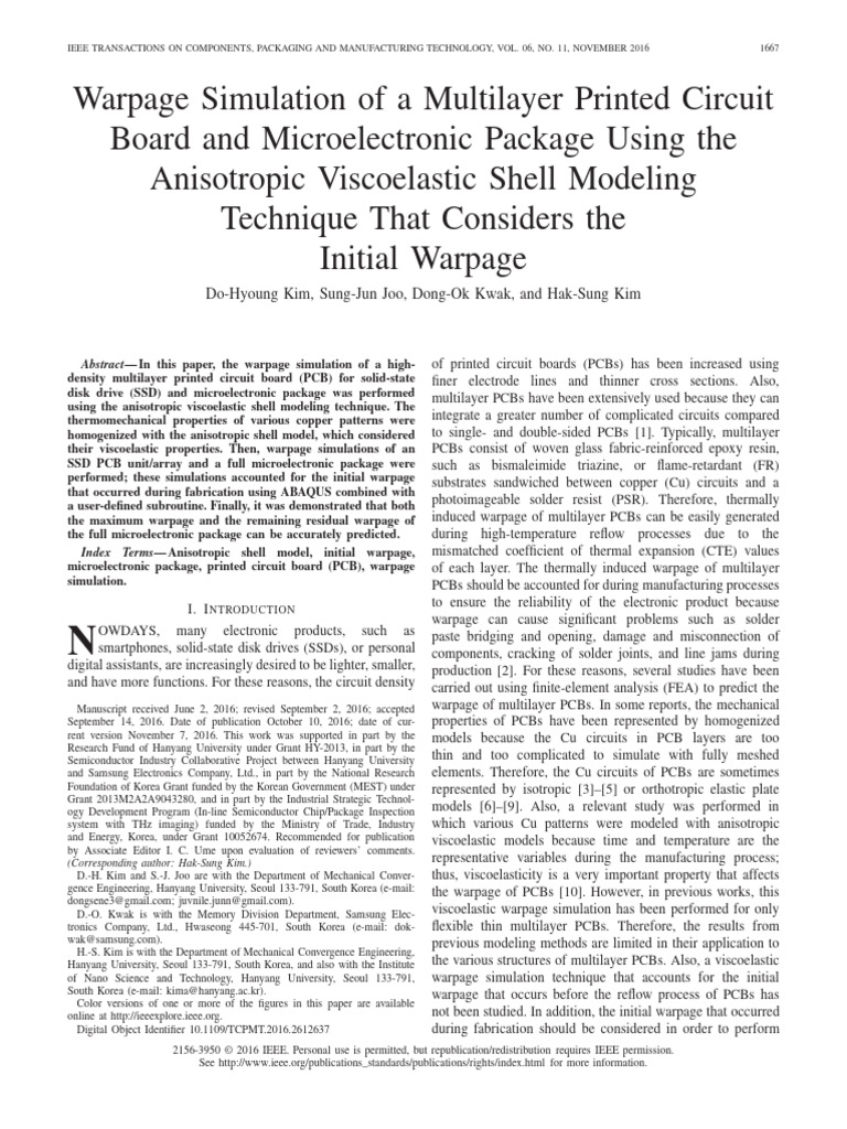 Warpage Simulation Tutorial | PDF