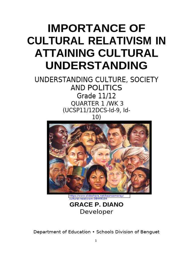 UCSP Quarter 1 Module-3 | PDF | Relativism | Social Science
