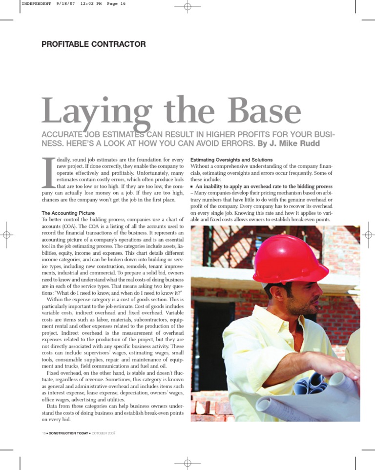 Construction Today Magazine | PDF | Expense | Business Economics