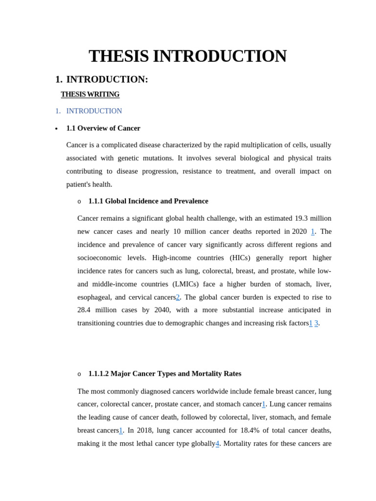Thesis Introduction | PDF