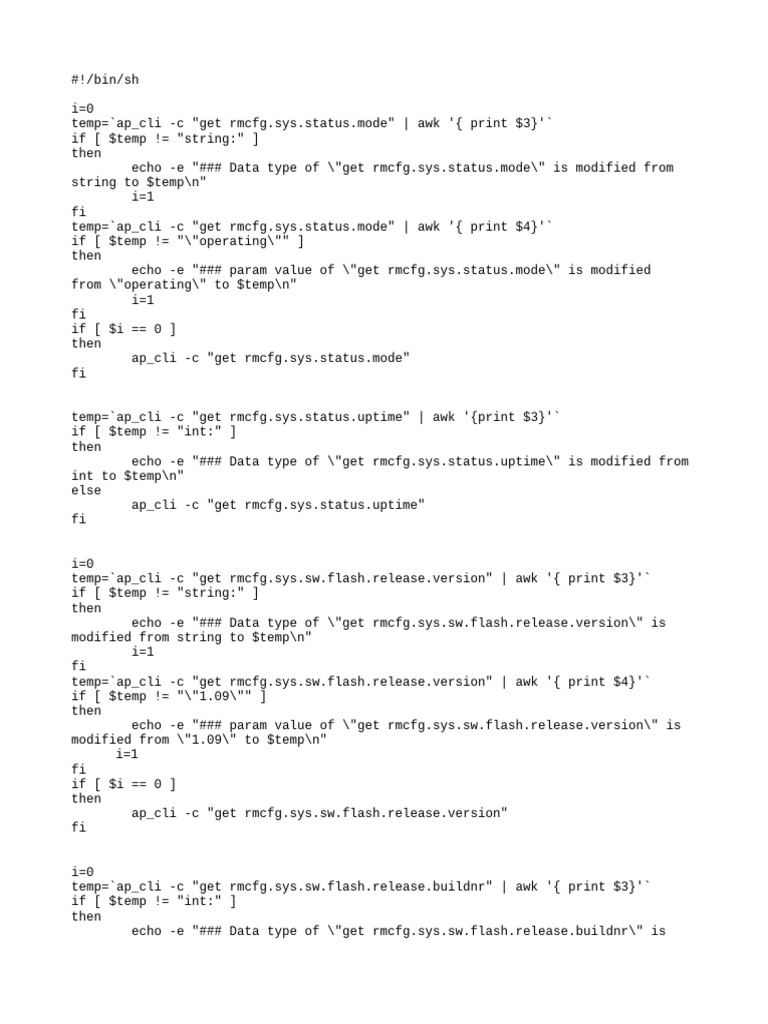 Ap Cli Script 1.sh | PDF