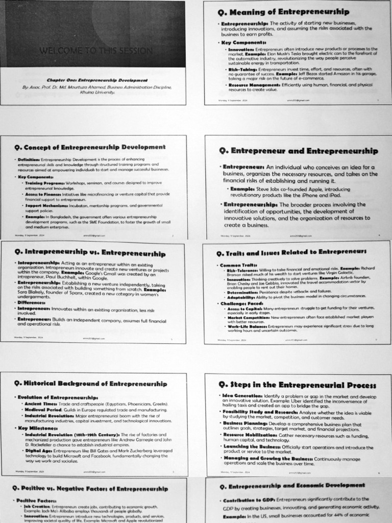 entrepreneurship development | PDF