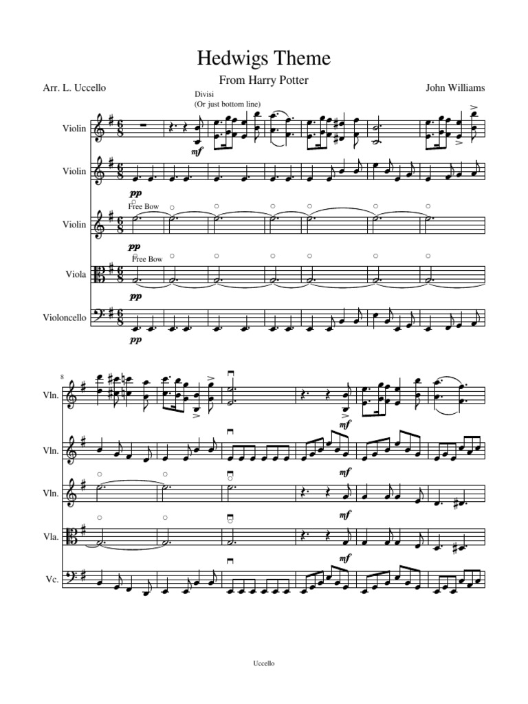 Hedwigs Theme Orchestral Ver. | PDF
