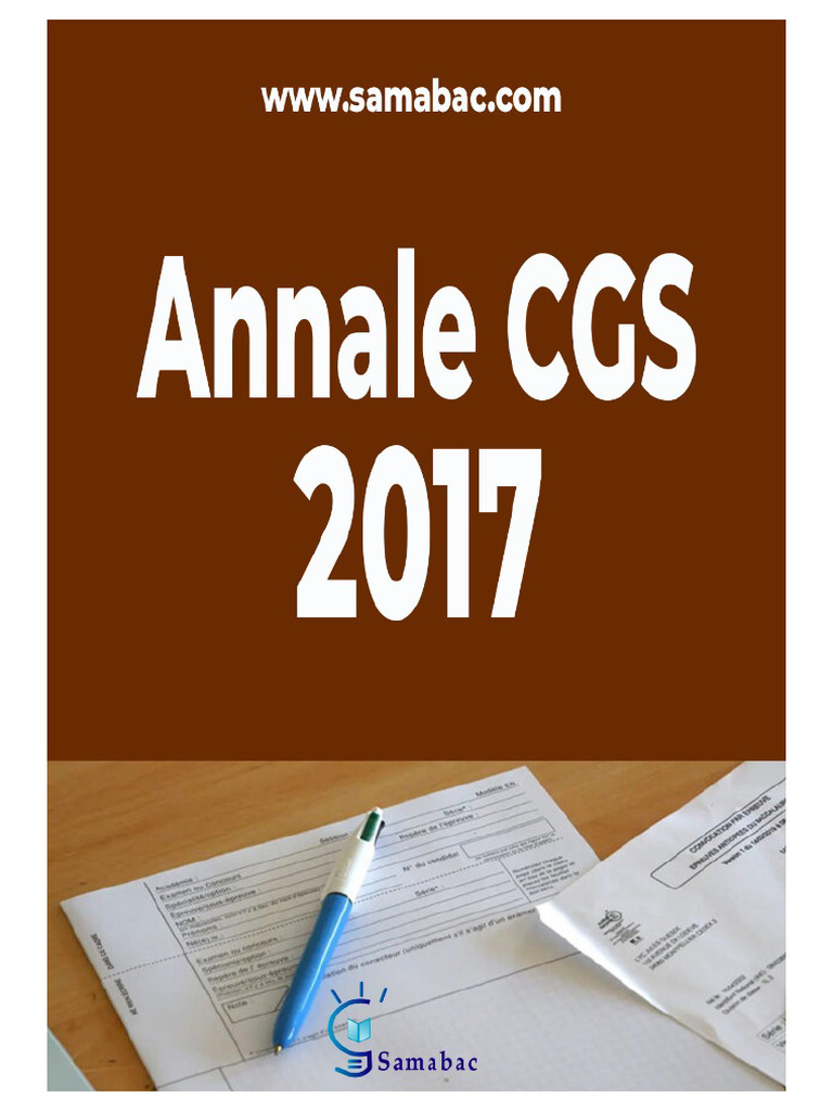 Annale Cgs 2017-Merged | PDF