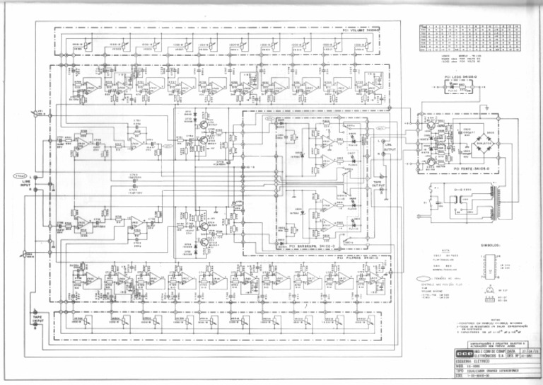 CCE EQ-6060 - Ecualizador - Diagrama | PDF