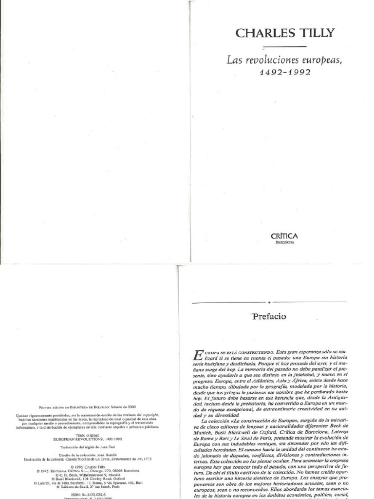 Tilly Charles - Las Revoluciones Europeas 1492-1992 Cap 1 y 2 (Pref y ...