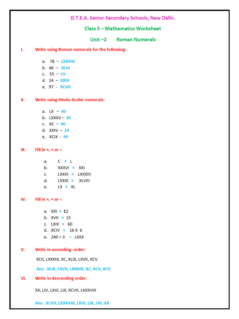Maths Class 5 June | PDF