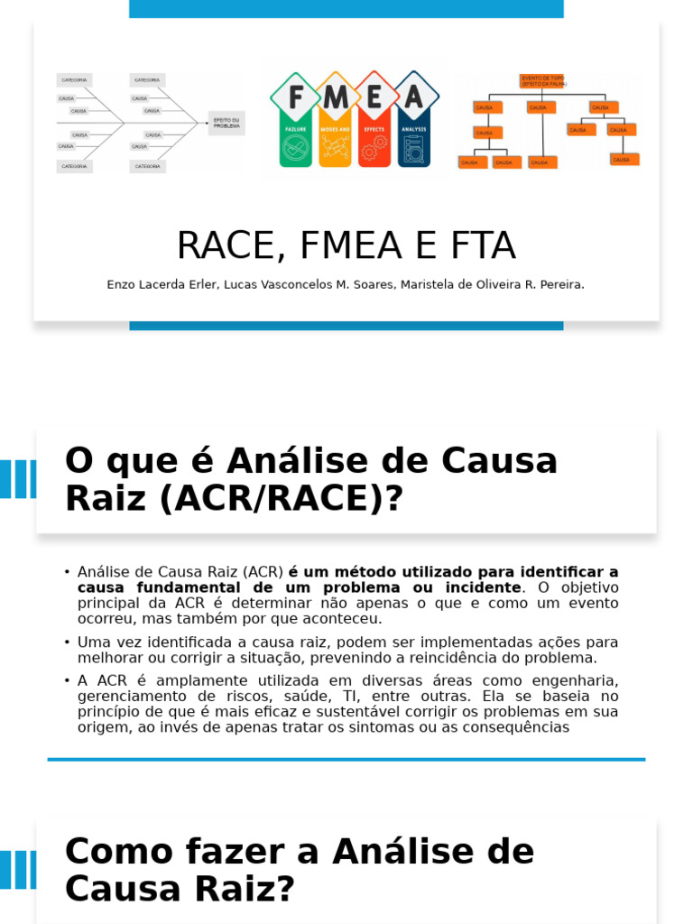 Race, Fmea e Fta | PDF