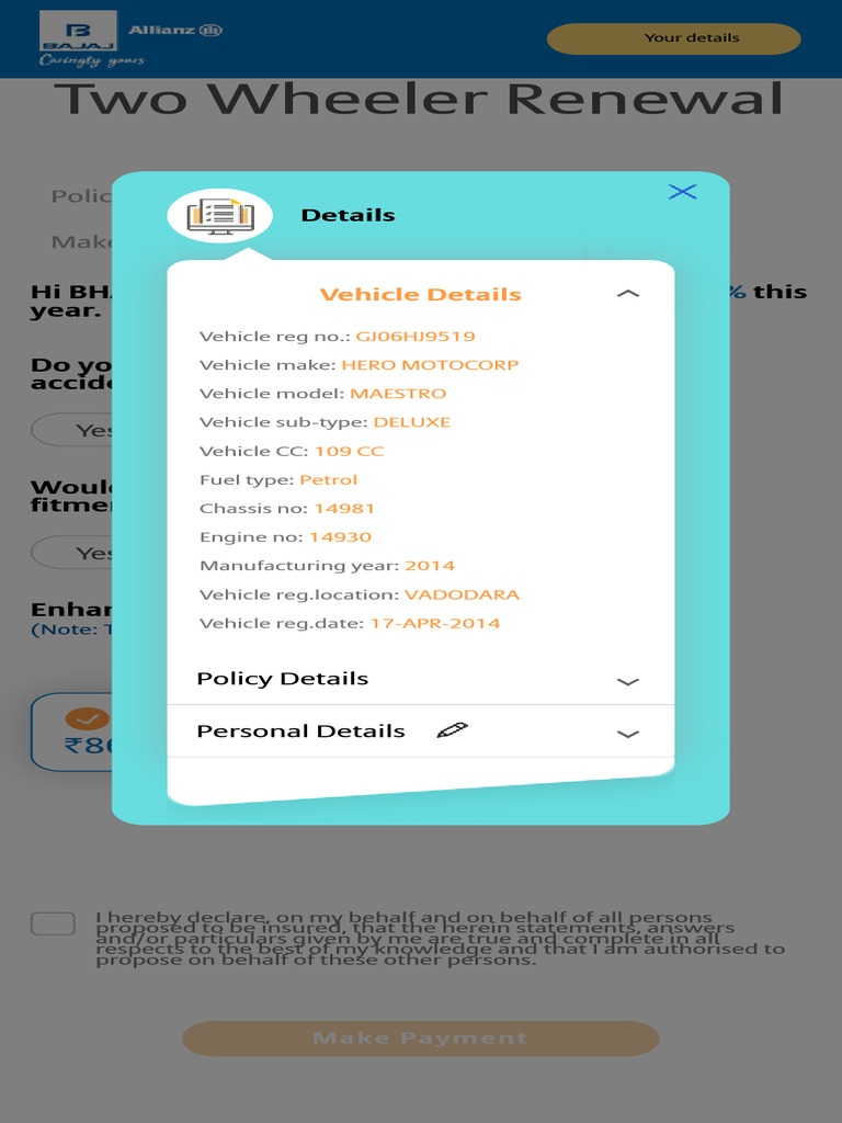 Motor 2W Renewal | PDF