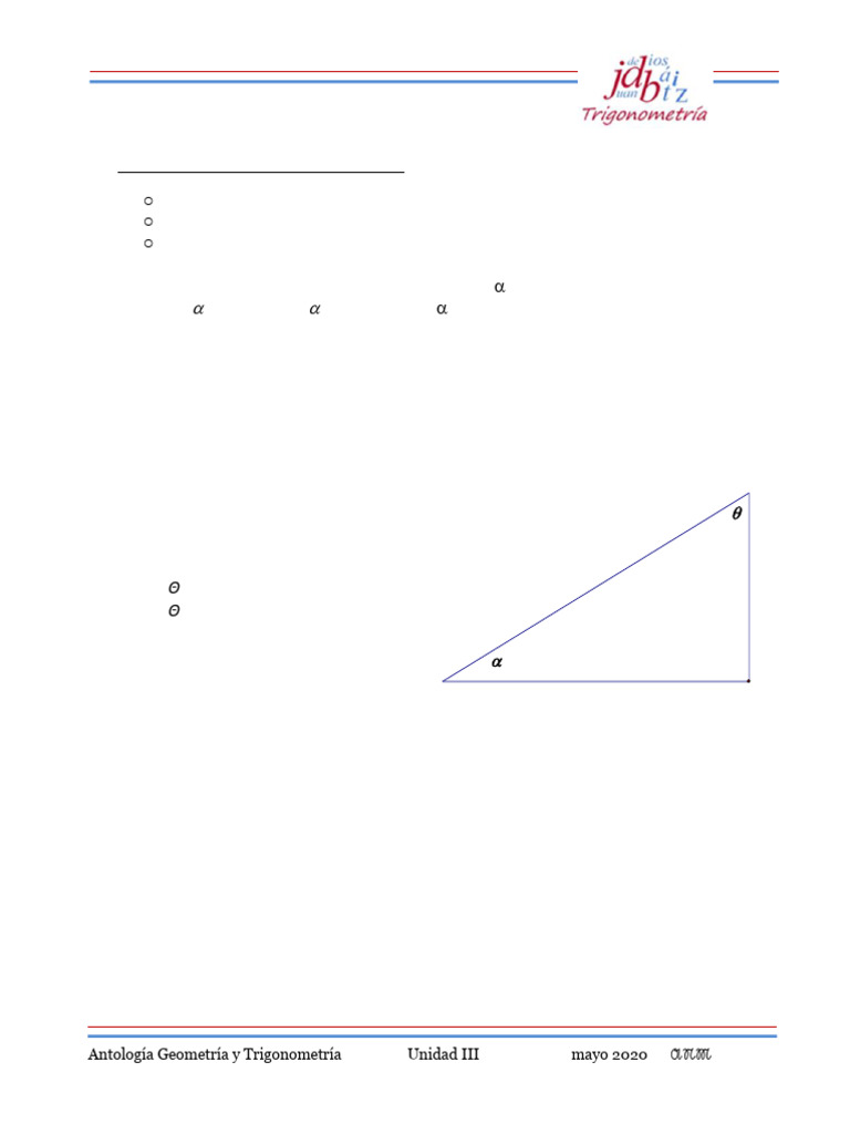 Antolog¡a Trigonometr¡a 5 Jovanovich Triang Rectang Contingencia | PDF