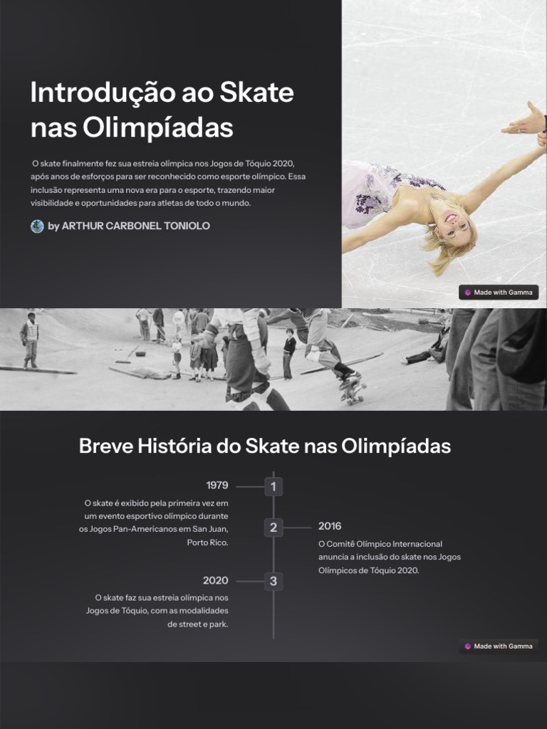 Introducao Ao Skate Nas Olimpiadas | PDF