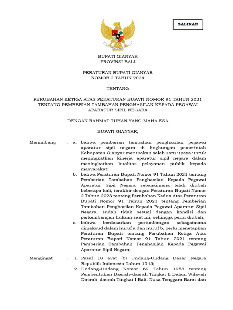 2024 PB 5104002 Gianyar 2024 | PDF