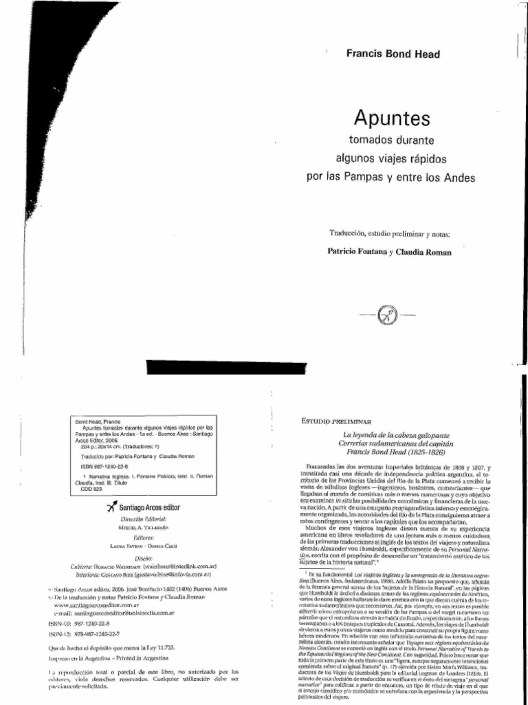 Roman, Claudia y Fontana, Patricio, “La Leyenda de La Cabeza Ga | PDF
