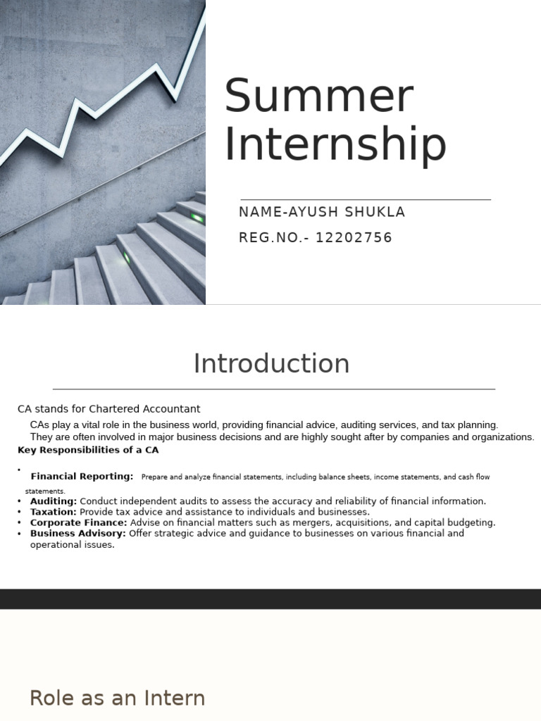 Summer Internship | PDF