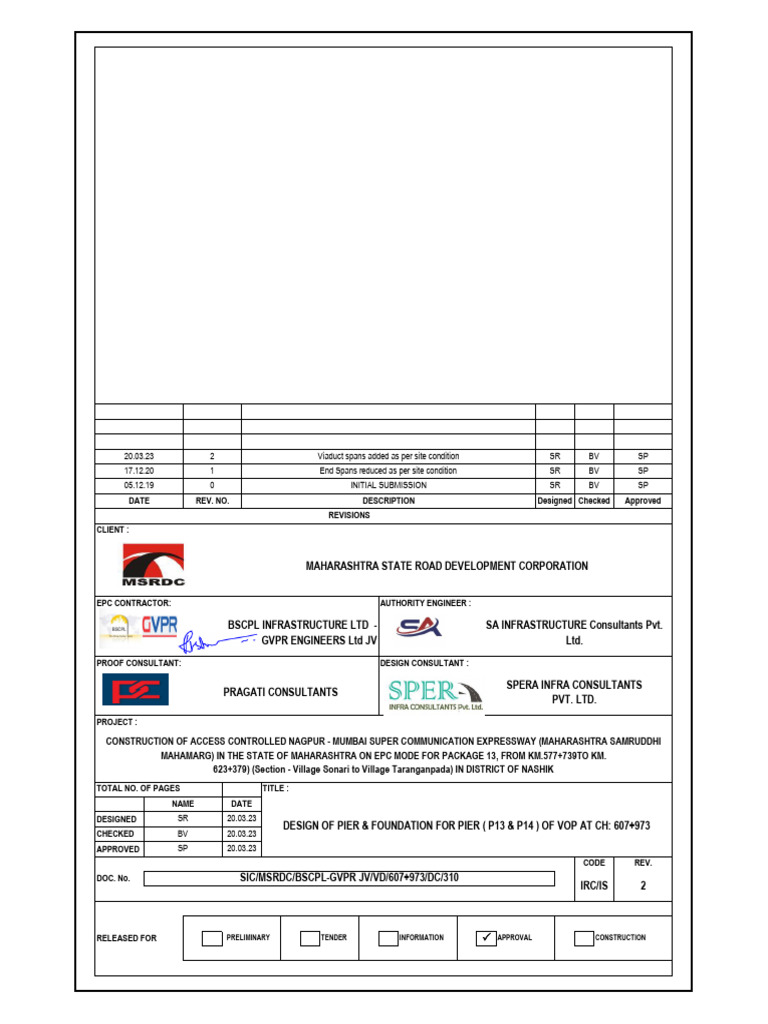 Viaduct Pier - Open - DC 310 - P13, P14 | PDF