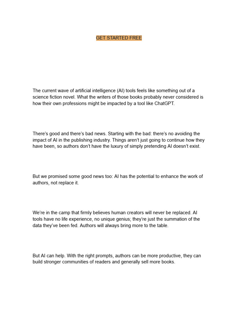 Writing Prompts Chatgpt3.5 | PDF | Artificial Intelligence ...