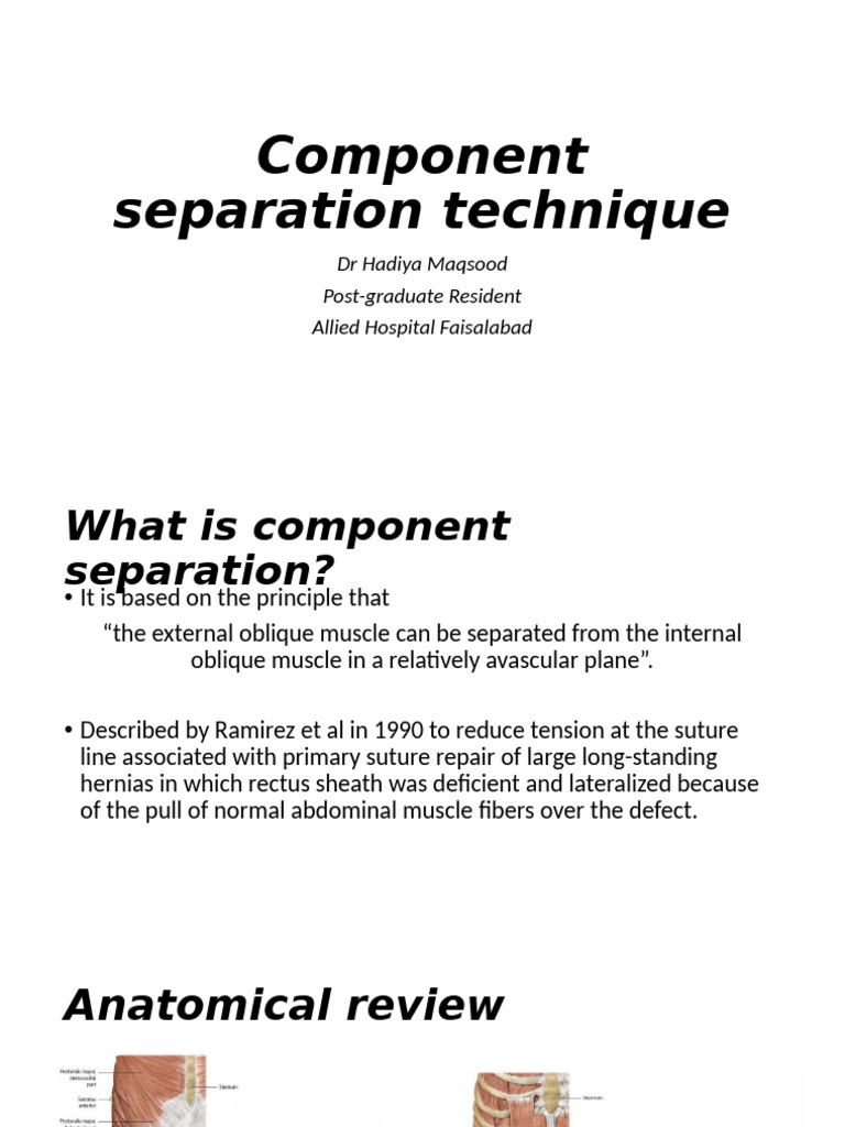 Component Seperation Technique | PDF