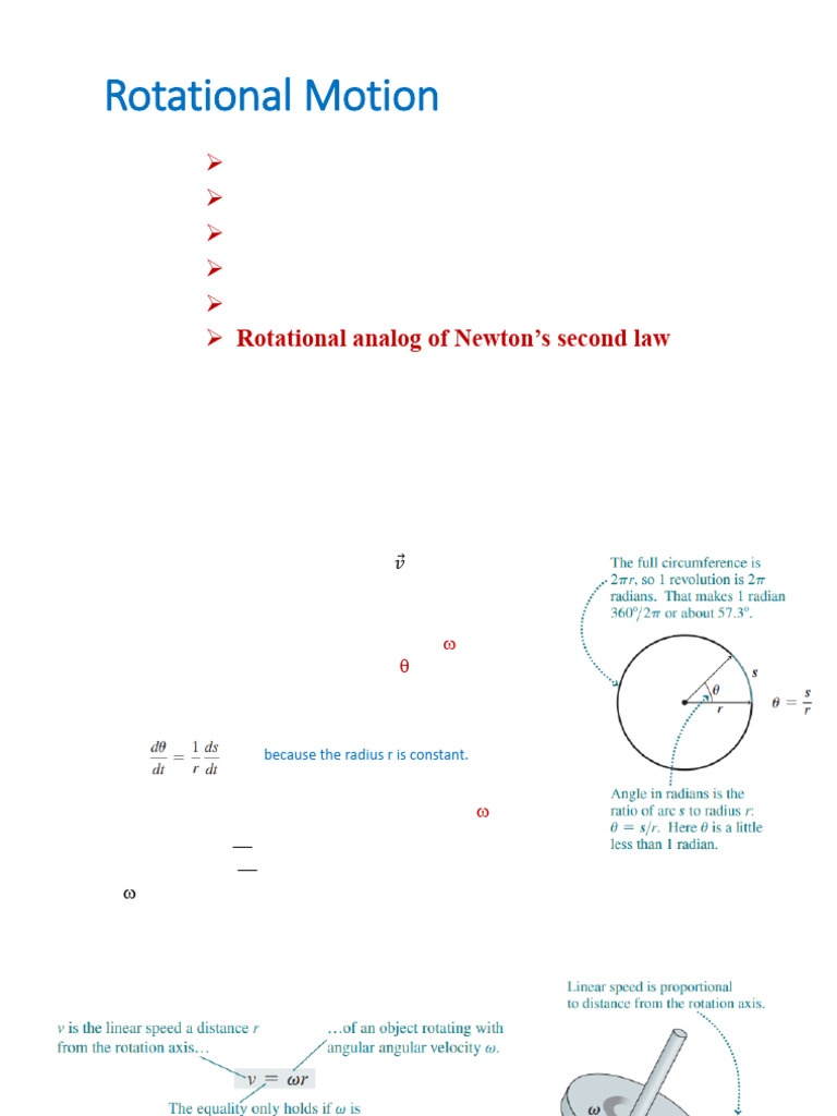 Rotational Motion University Notes | PDF