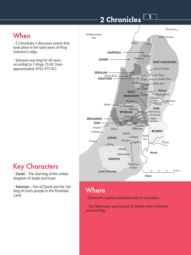 2 Chronicles 1 - Chapter Summary and Outline | PDF
