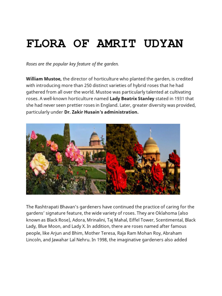 flora and fauna of amrit udyan | PDF