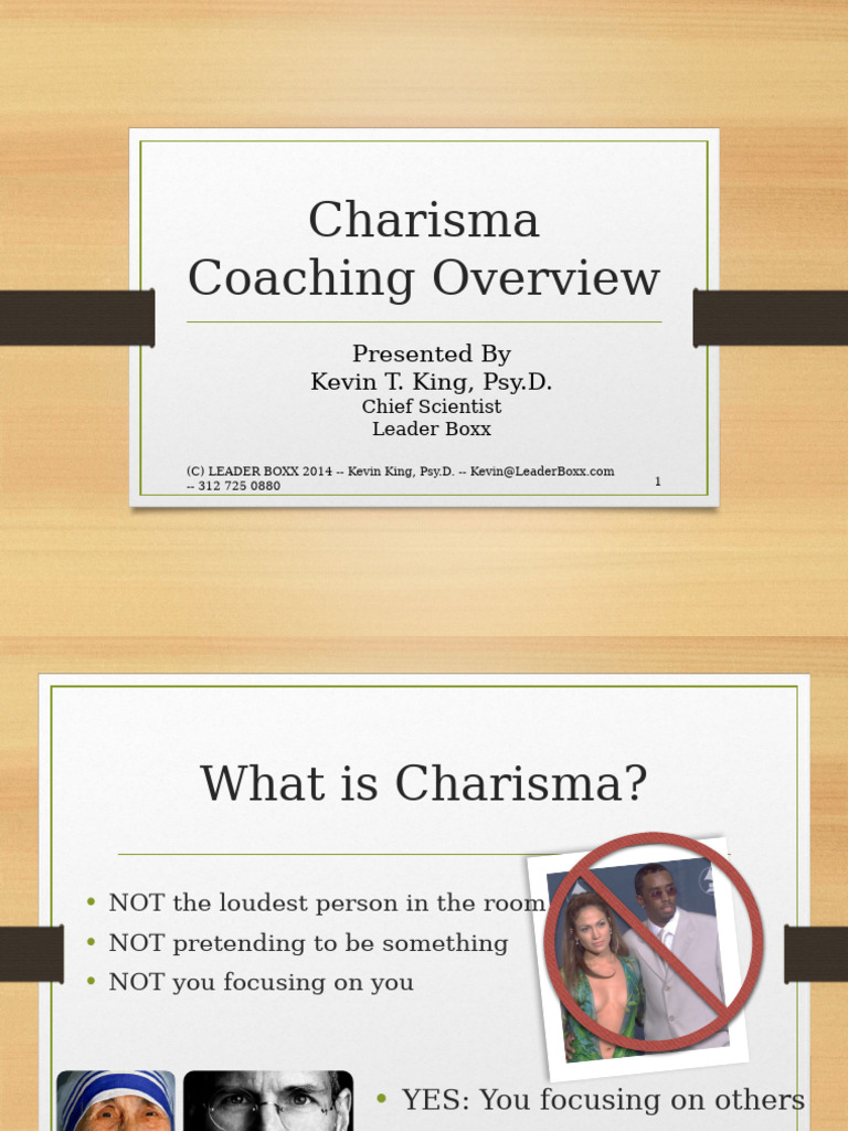 Charisma Coaching: Key Concepts and Benefits | PDF | Leadership ...