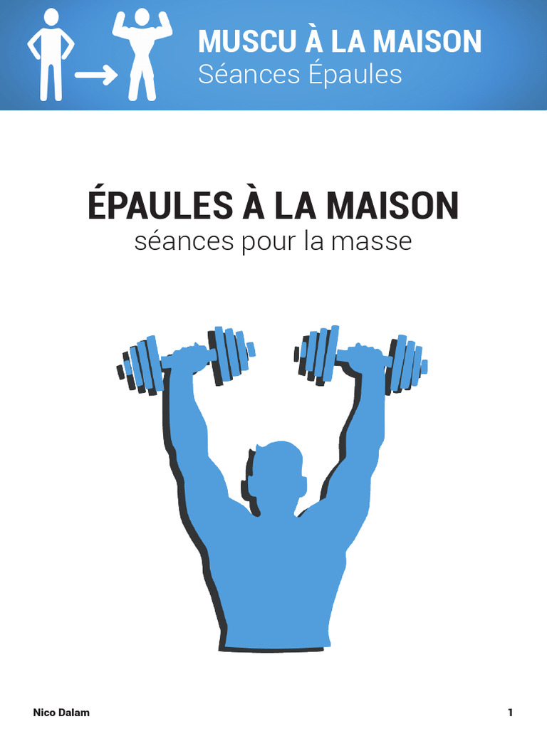 Seances Epaules A La Maison Nico Dalam | PDF