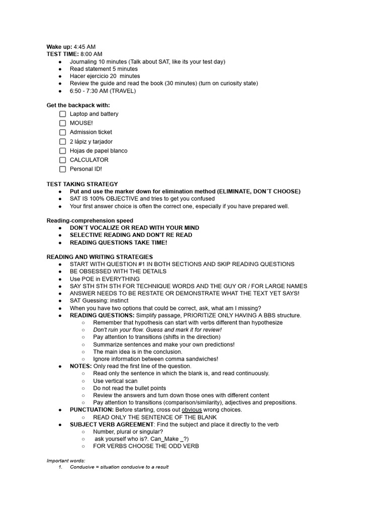 Dsat Full Strategies | PDF