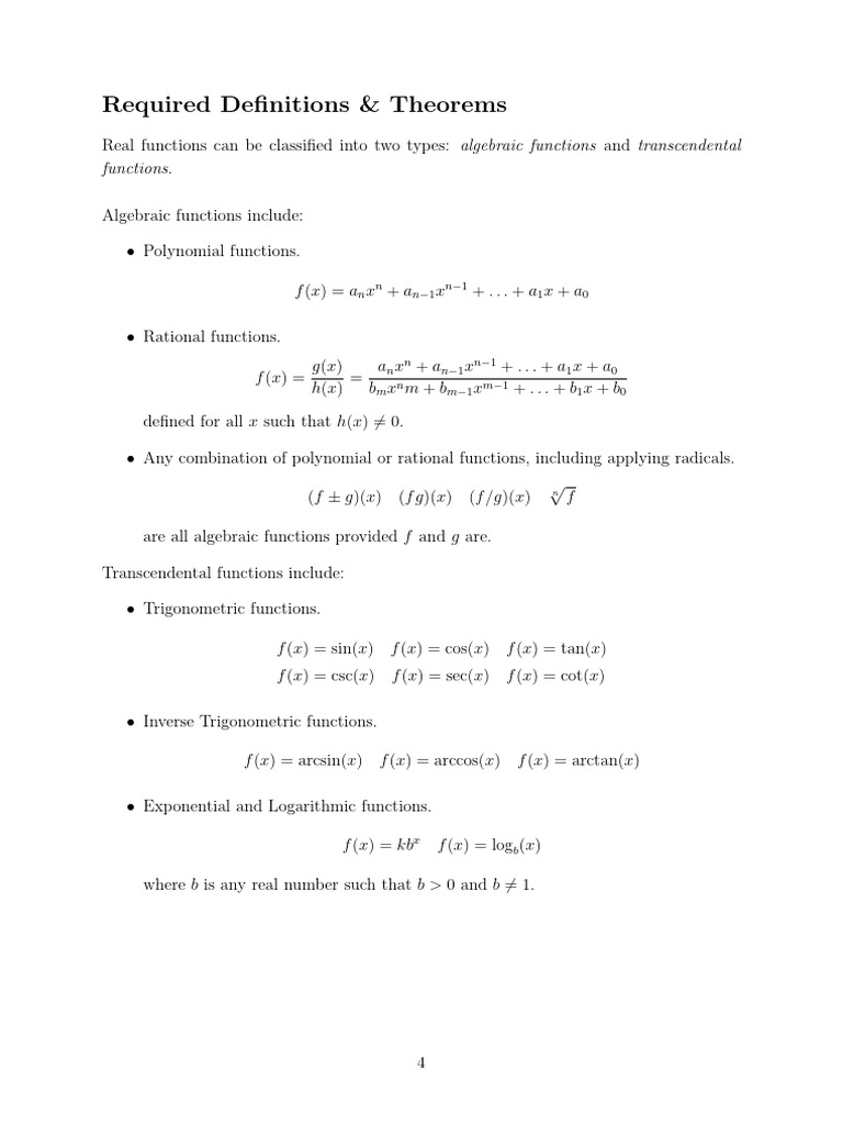 Functions & Graph Transformations | PDF